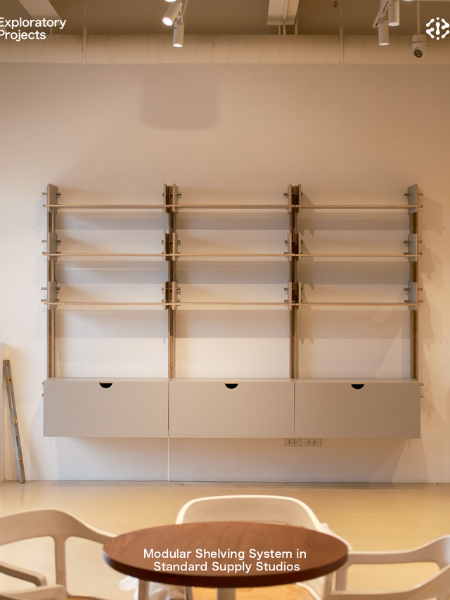 Modular Shelving System in Standard Supply Studios – Exploratory Projects